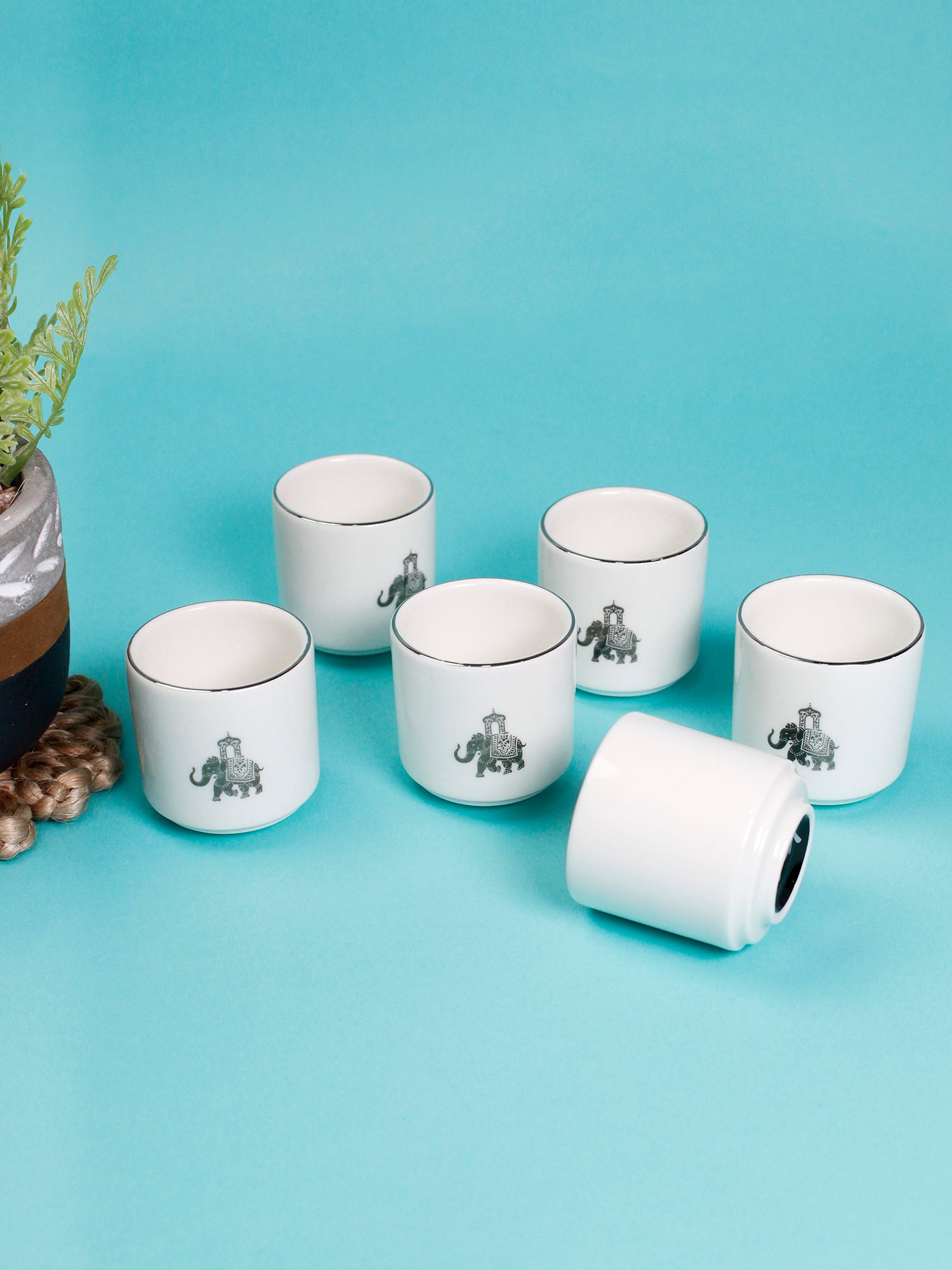 Gaj Kahwa / Dip cup Set - Set of 6 – Porcelain & More