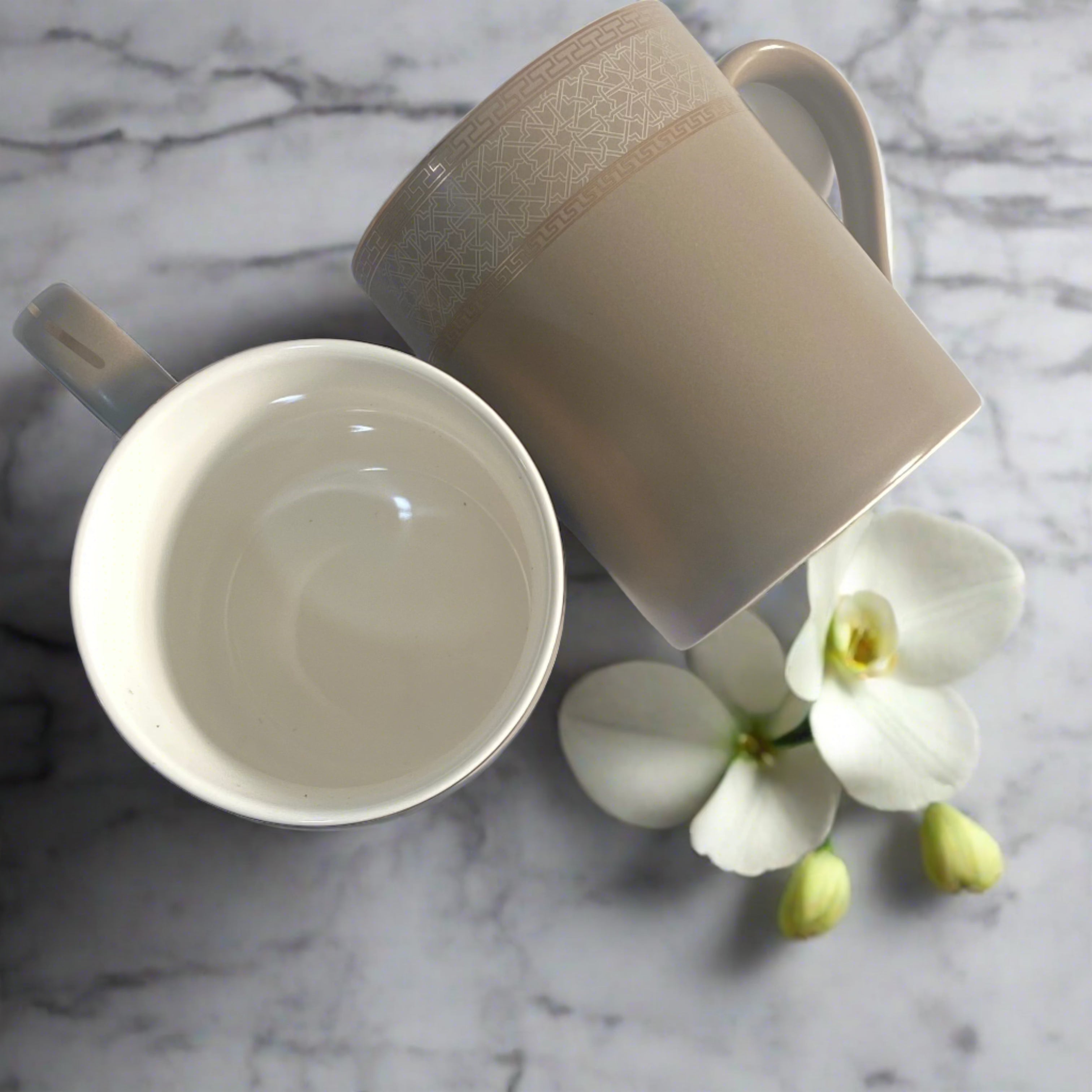 Coffee Brown Matte Coffee Mug Set of 2 – Porcelain & More