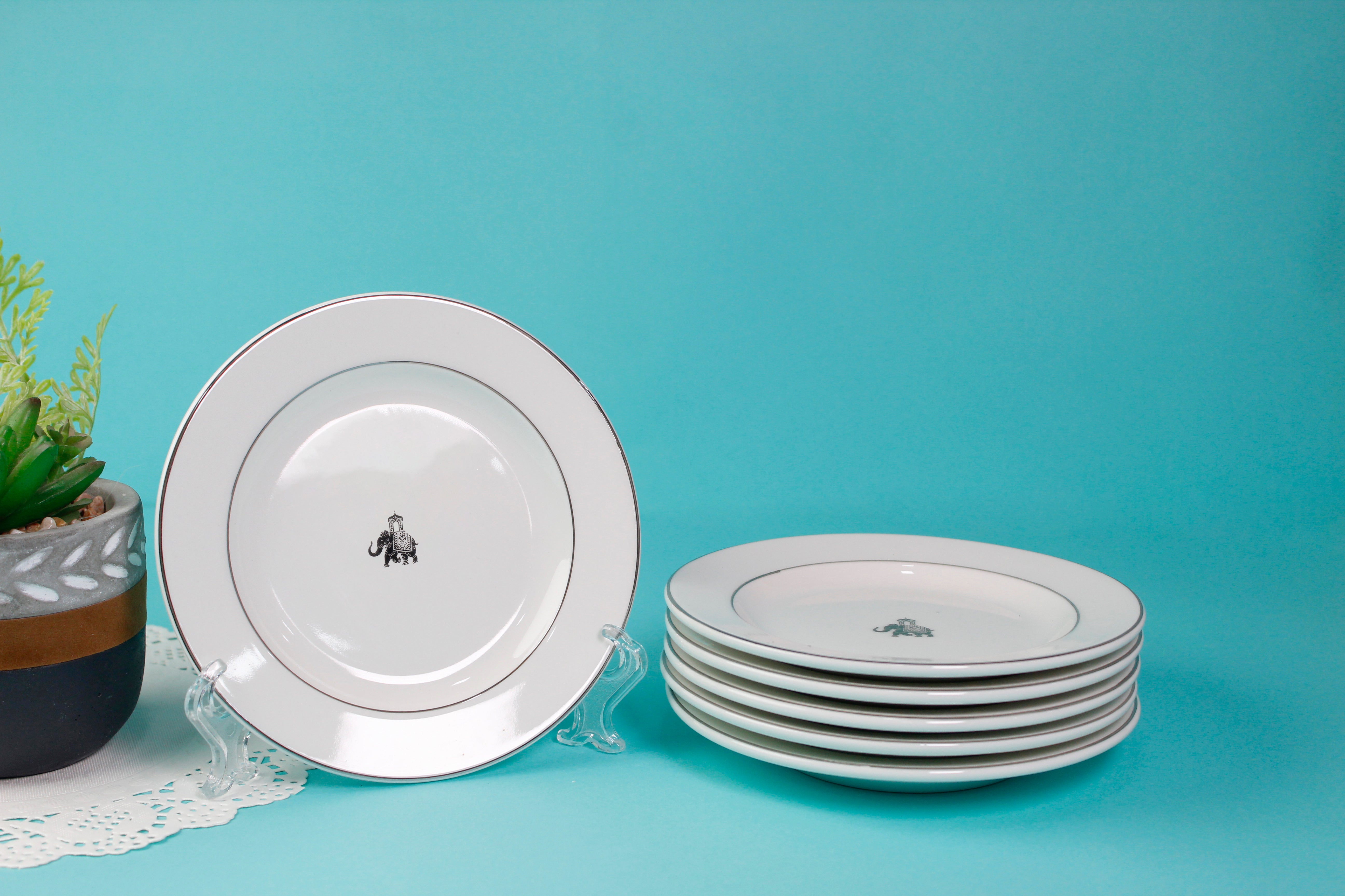 Gaj Mini Flat Plate - Set of 6 – Porcelain & More